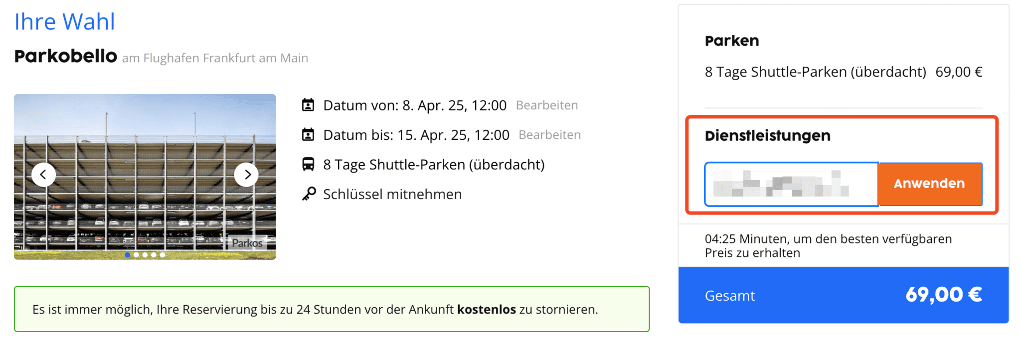 Gutscheincode Parken Flughafen Köln