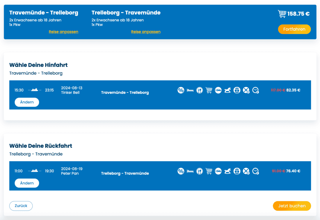 TT-Line Gutschein: Bis zu 35% Rabatt auf Reisen zwischen Deutschland ...